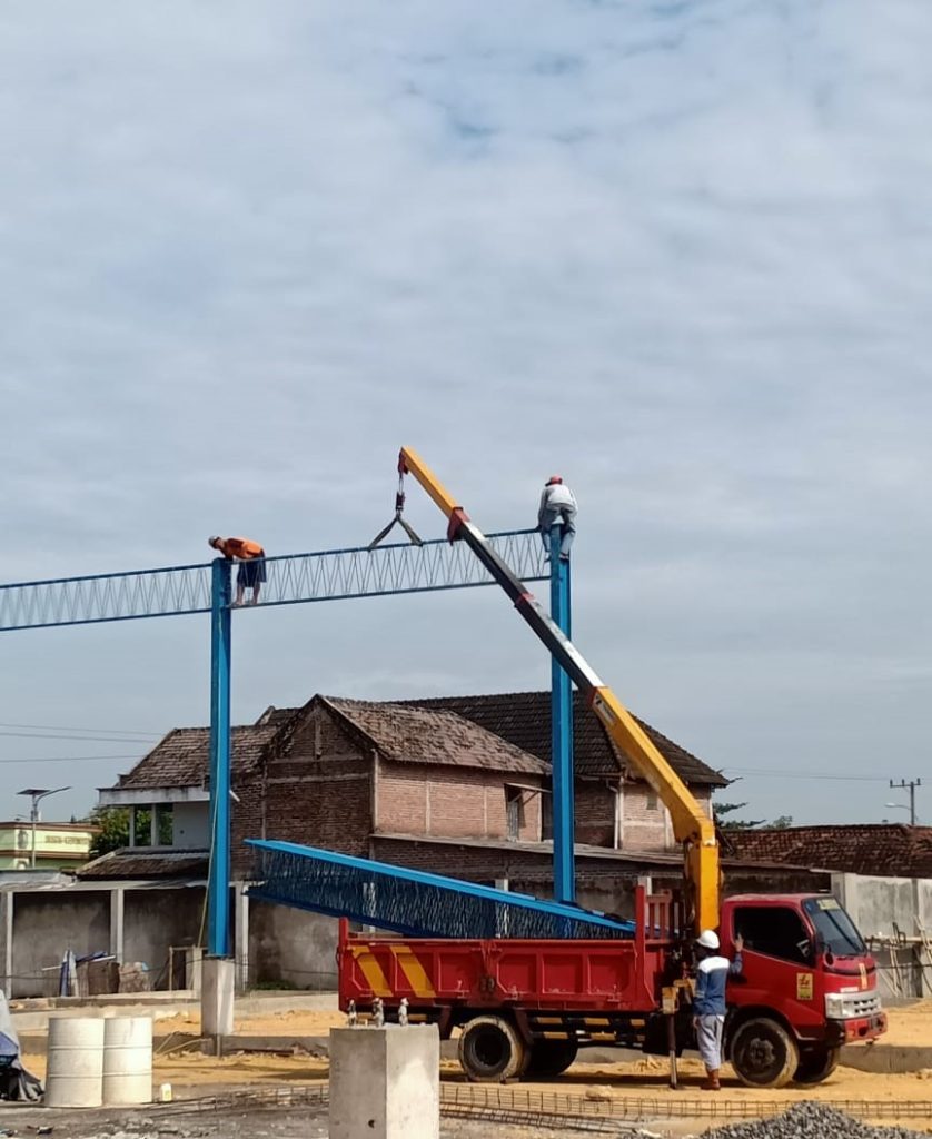 Sewa TMC 3 Ton Untuk Pekerjaan Erection Gudang | MINEQ Indonesia