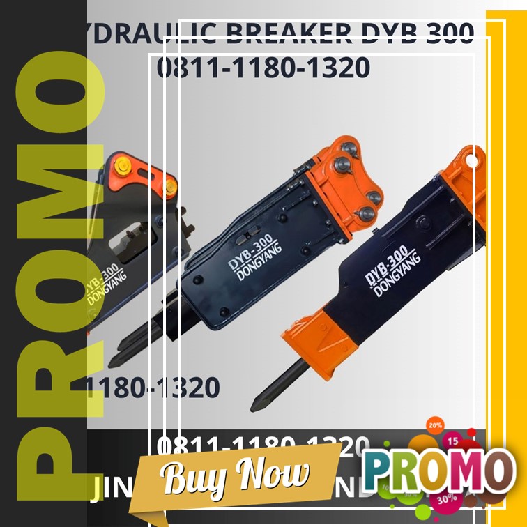 0811-1180-1320 (Wa) Hydraulic Breaker Excavator 4 5 6 7 Ton DYB300 SB40 ...