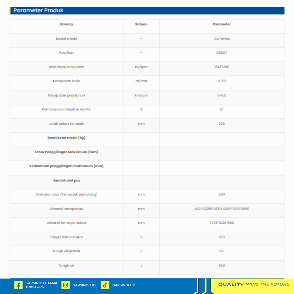 Jual Alat Berat Surabaya | Cold Milling XCMG XM1005H – Unit Berkualitas ...